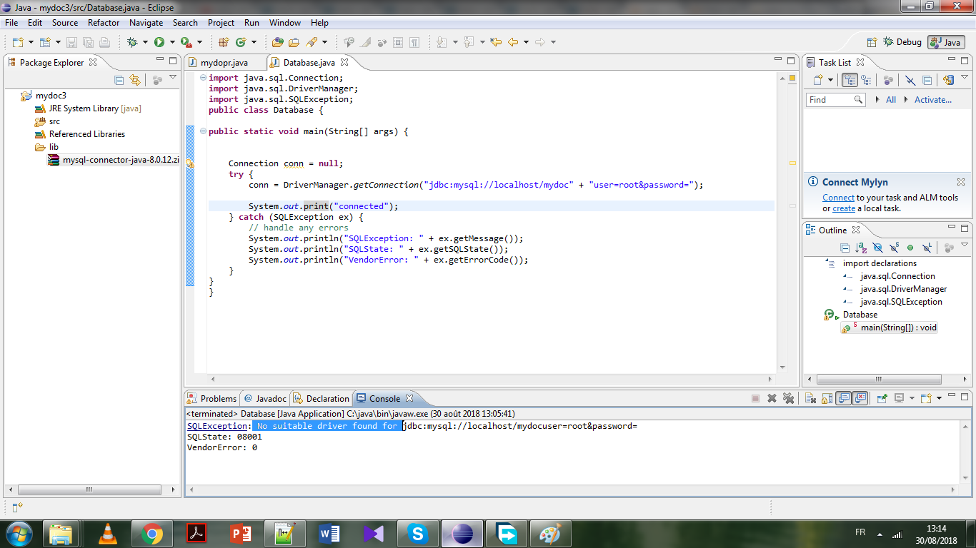 Jdbc No Suitable Driver Found For Par Abdelmoujib Page 1 Openclassrooms